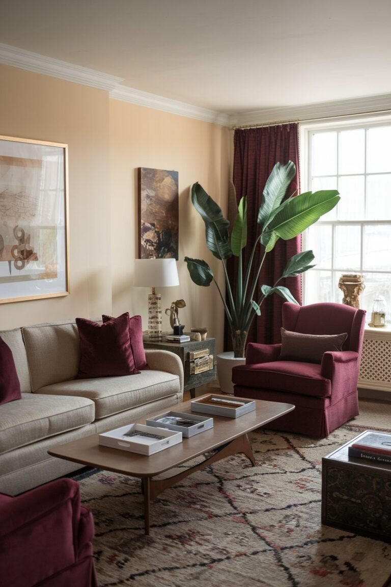 16 Burgundy Living Room Ideas for a Cozy and Elegant Space