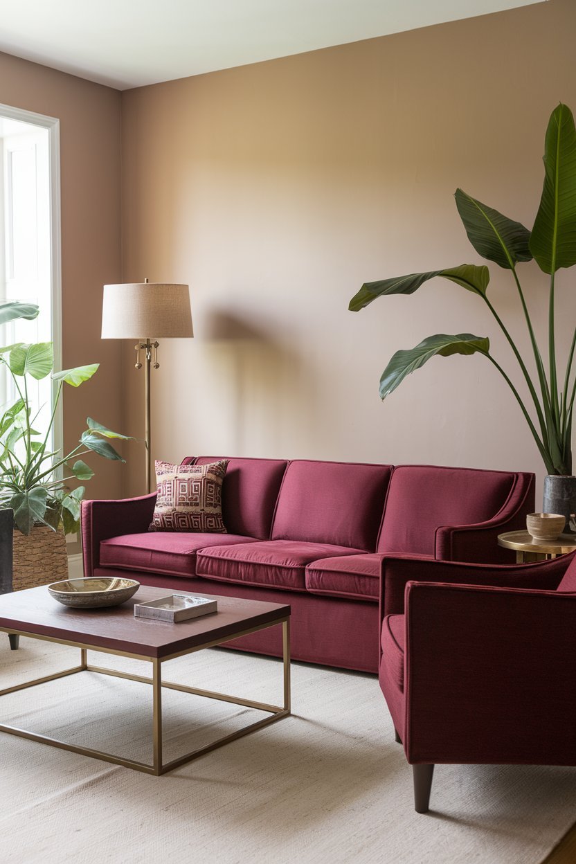 16 Burgundy Living Room Ideas for a Cozy and Elegant Space