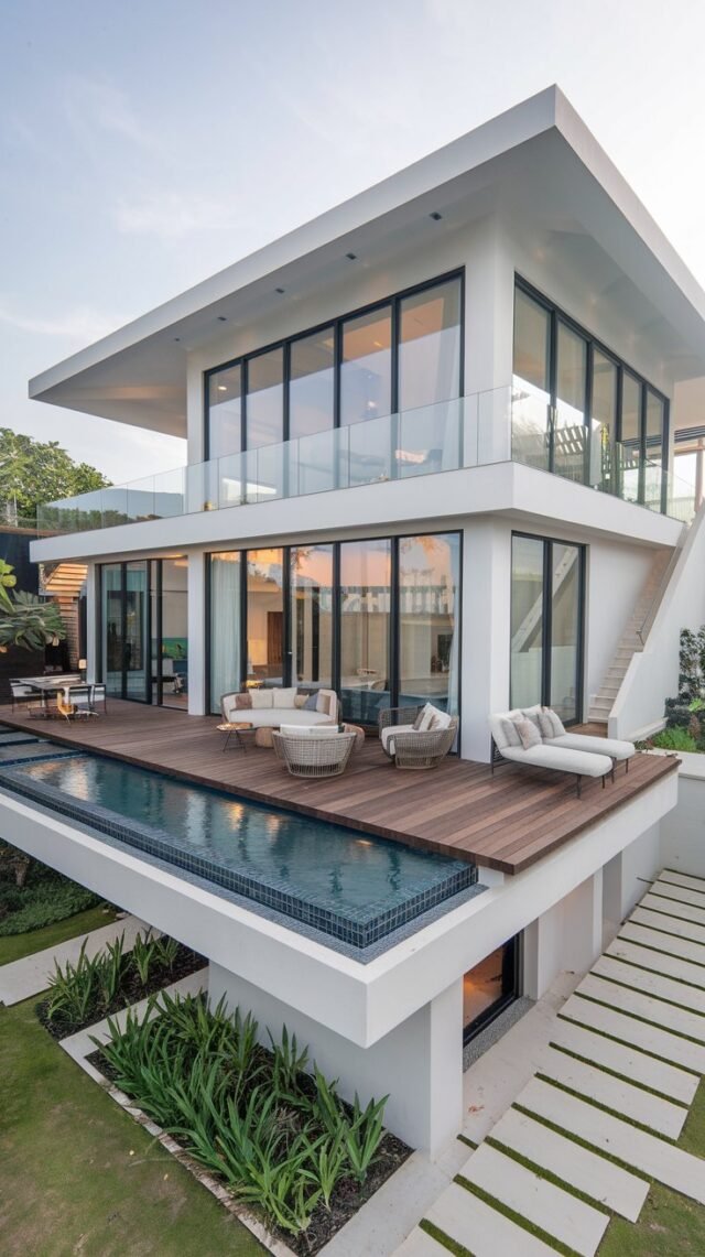 26 Beautiful Modern Villa Exteriors with Luxury Appeal