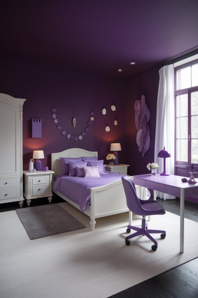 22 Cozy Purple Bedroom Ideas