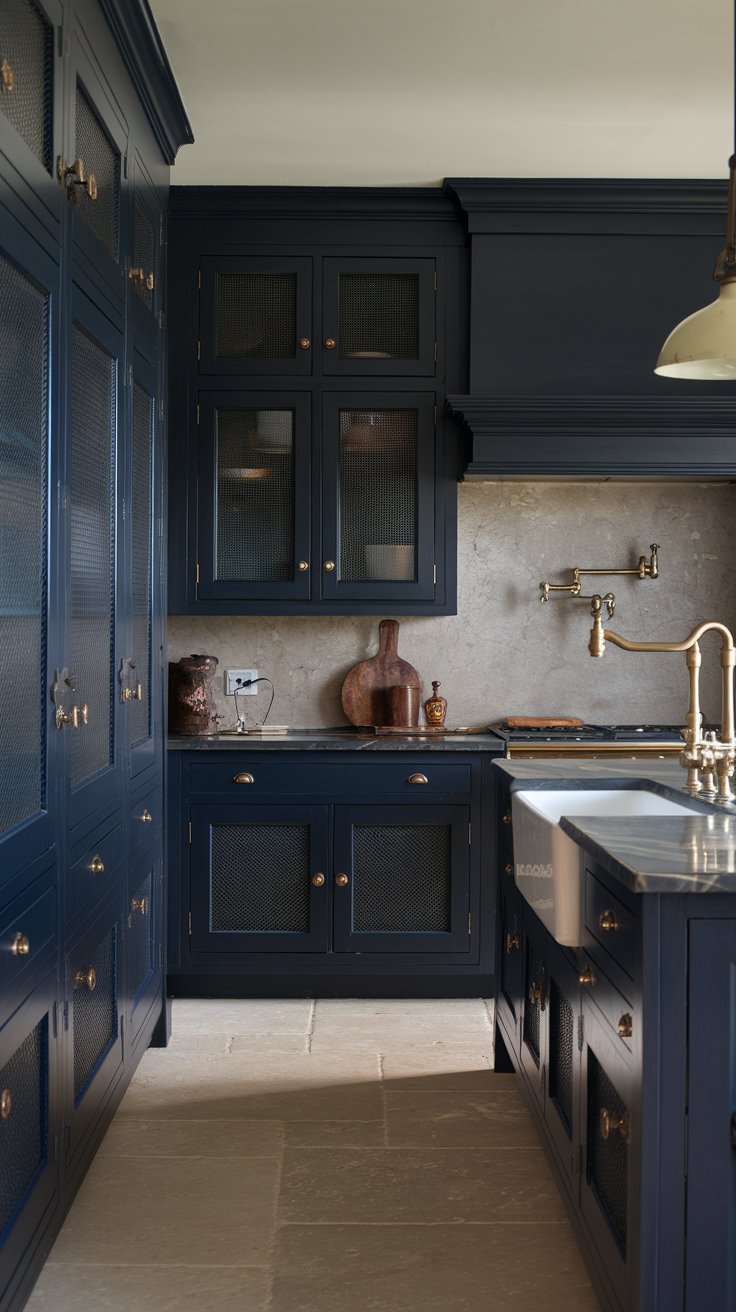 27 Cozy Dark Kitchen Cabinet Ideas
