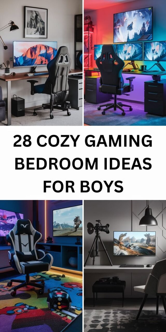 28 Cozy Gaming Bedroom Ideas For Boys