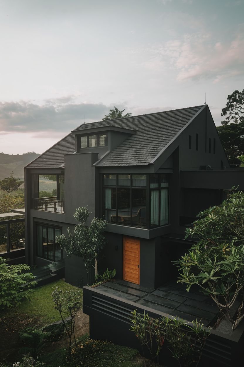 27 Stunning Dark Exterior House Colors for 2025