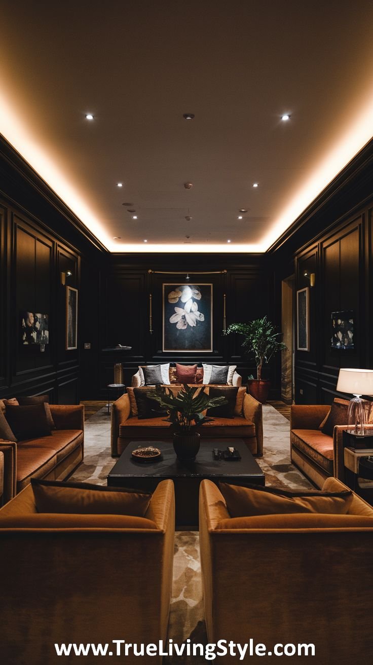 27 Dark Living Room Ideas for a Cozy Atmosphere