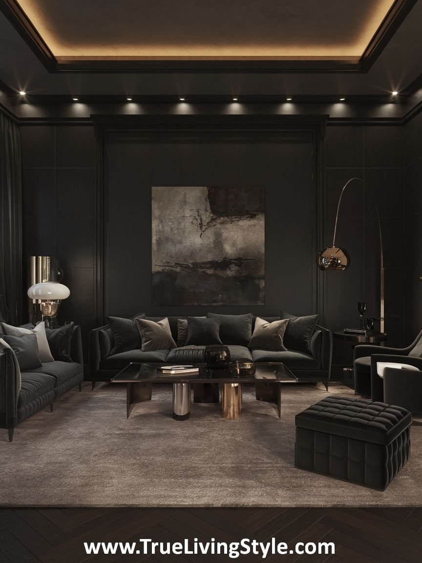 27 Dark Living Room Ideas for a Cozy Atmosphere