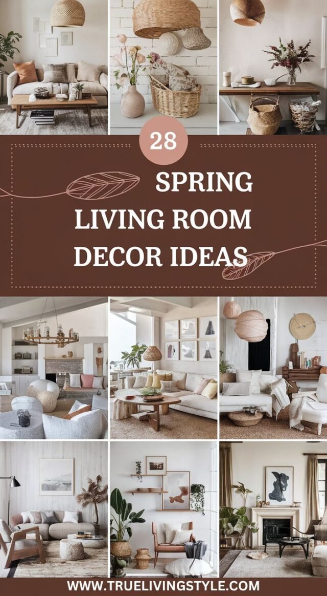 28 Cozy Spring Living Room Decor Ideas for 2025