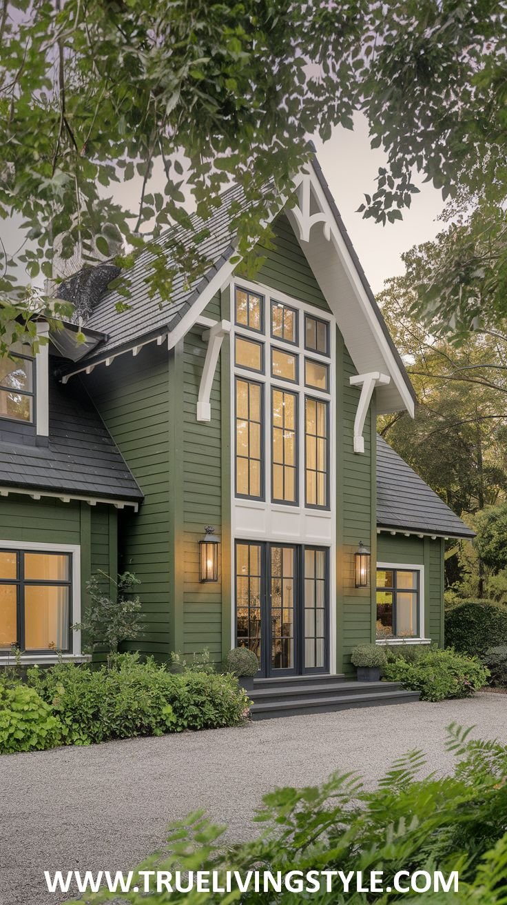 31 Stunning Green Exterior House Colors for 2025