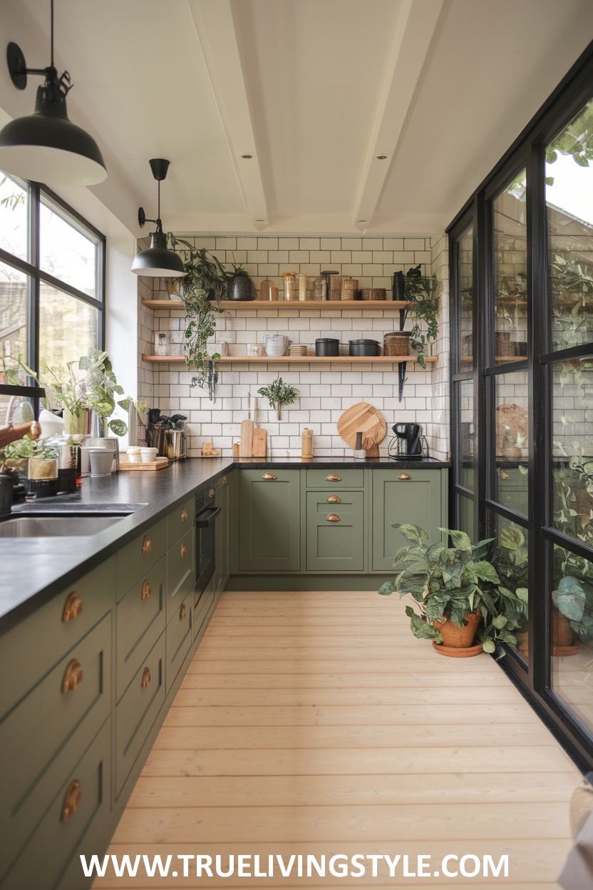 32 Elegant Green Kitchen Designs for a Sleek Interior