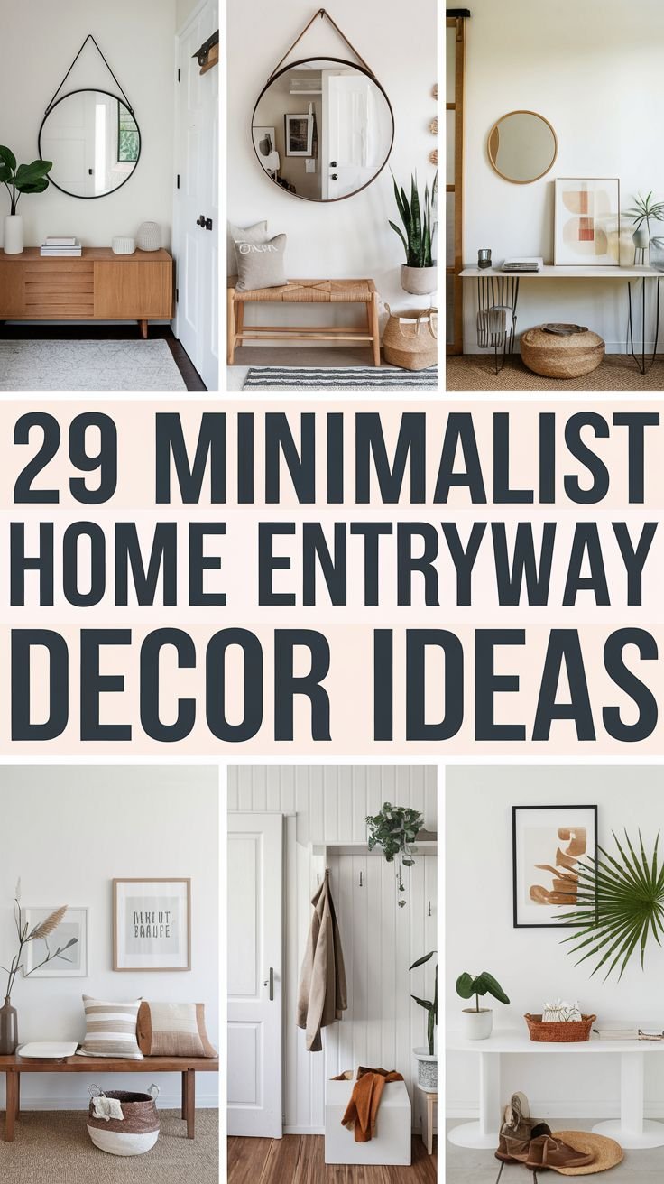 29 Minimalist Entryway Decor Ideas for a Clean & Elegant Look