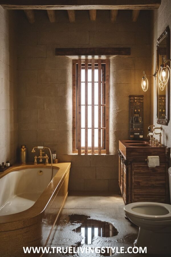 28 Charming Rustic Bathroom Design Ideas