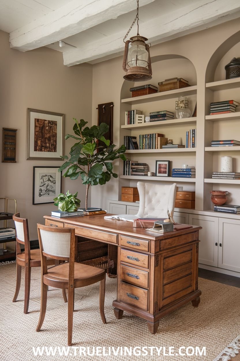28 Rustic Office Ideas for Cozy Workspaces