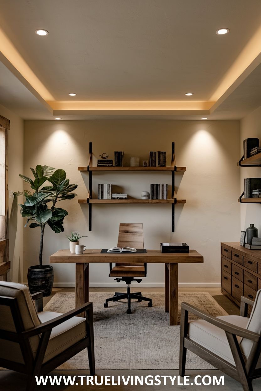 28 Rustic Office Ideas for Cozy Workspaces