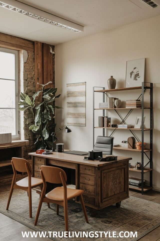 28 Rustic Office Ideas for Cozy Workspaces
