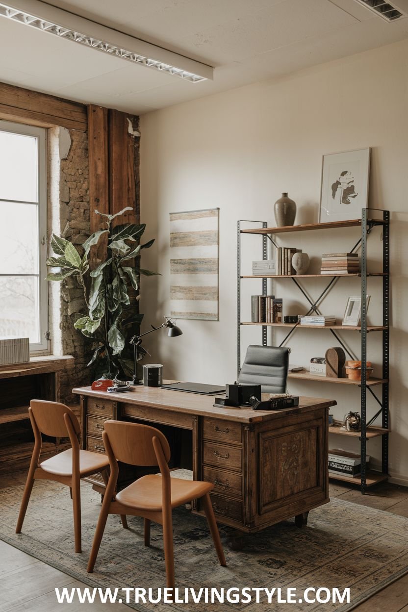 28 Rustic Office Ideas for Cozy Workspaces