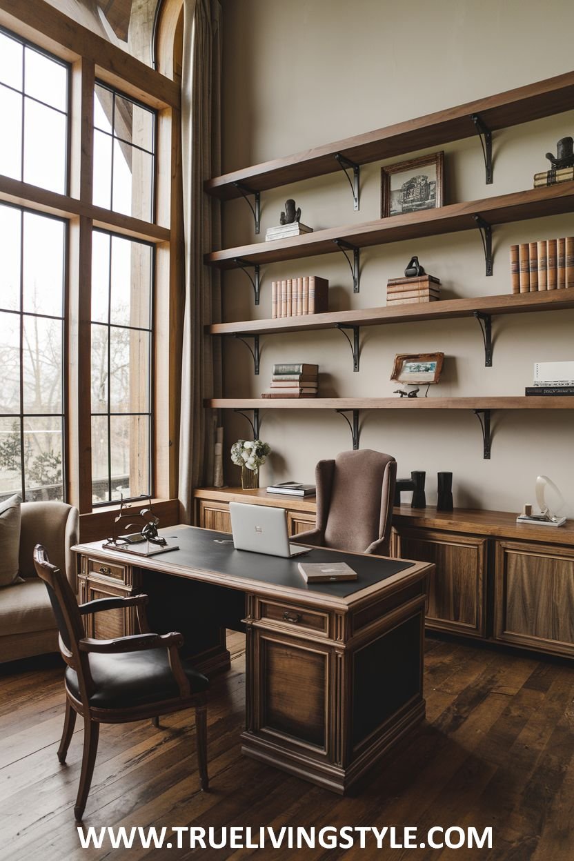 28 Rustic Office Ideas for Cozy Workspaces
