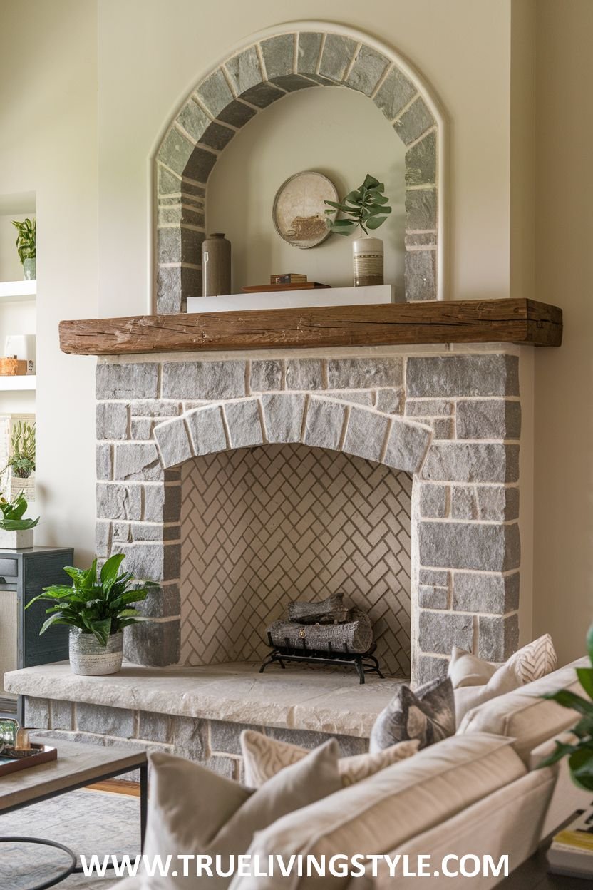 30 Rustic Stone Fireplace Ideas for Cozy Homes