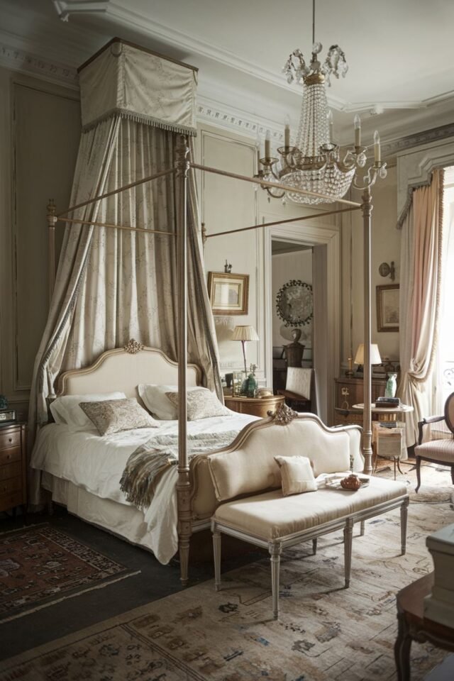 24 Comfortable French Bedroom Design Ideas for Ultimate Relaxation