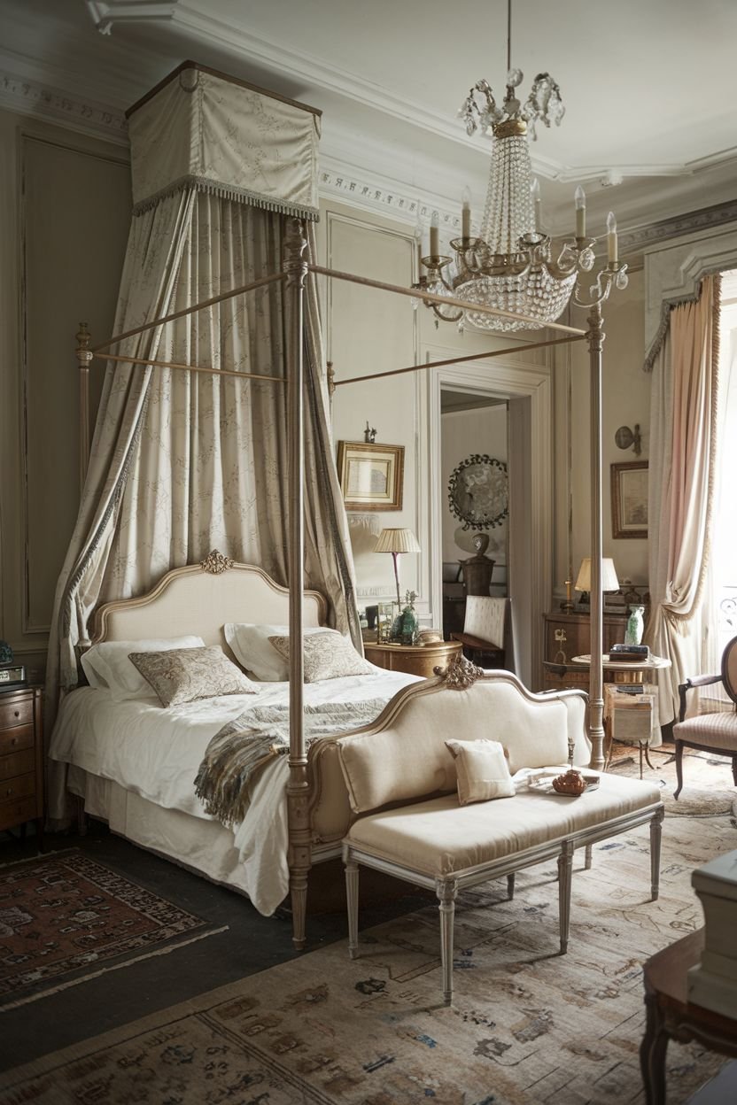 24 Comfortable French Bedroom Design Ideas for Ultimate Relaxation