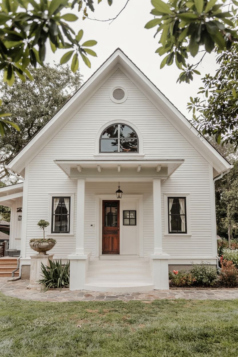 29 White Farmhouse Exterior Designs That Feel Warm and Inviting