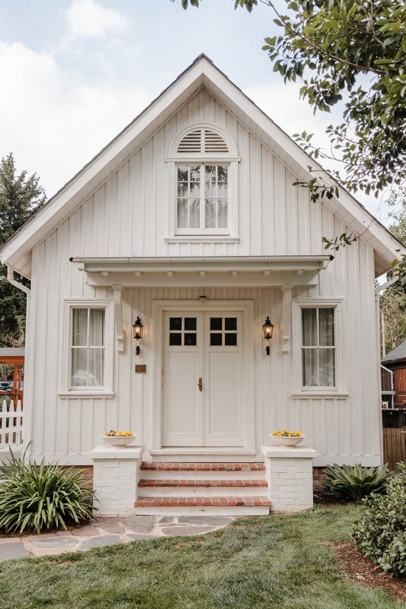 29 White Farmhouse Exterior Designs That Feel Warm and Inviting